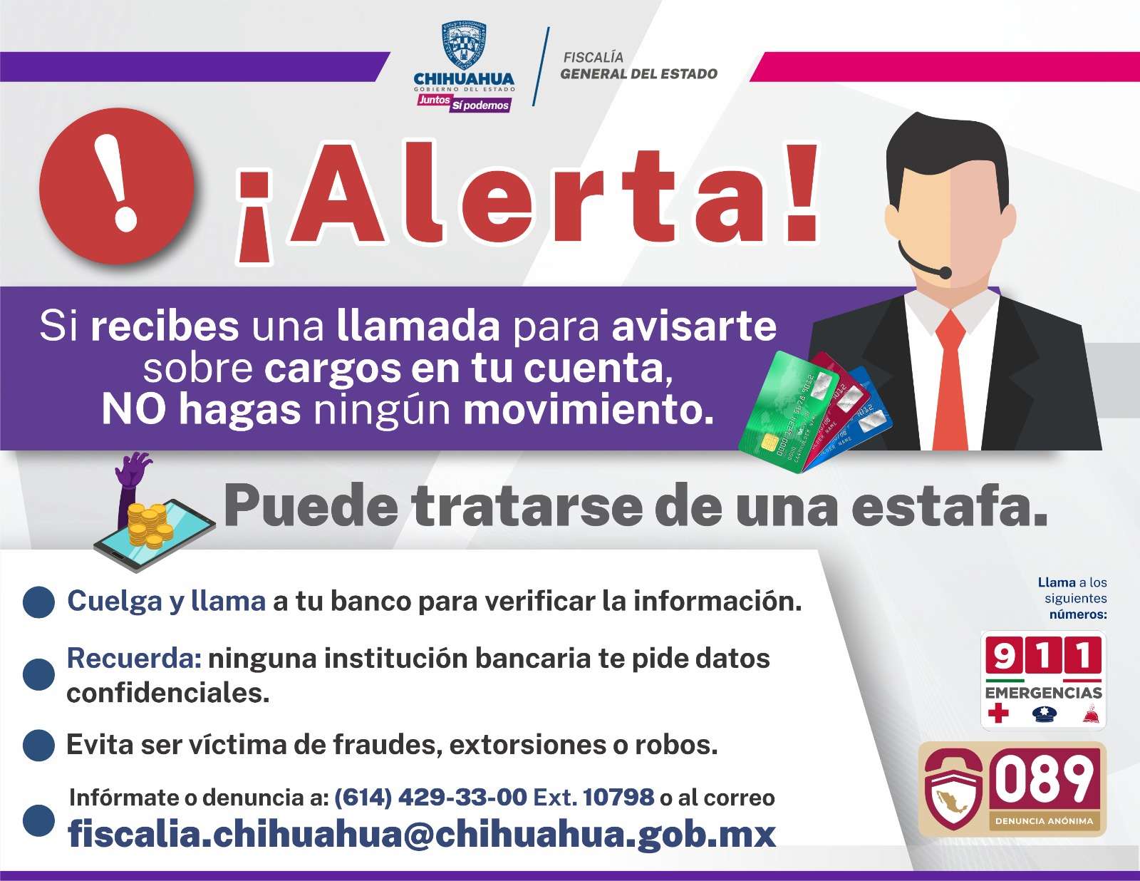 Alertan a la ciudadanía por fraude en llamadas falsas de bancos | La ...